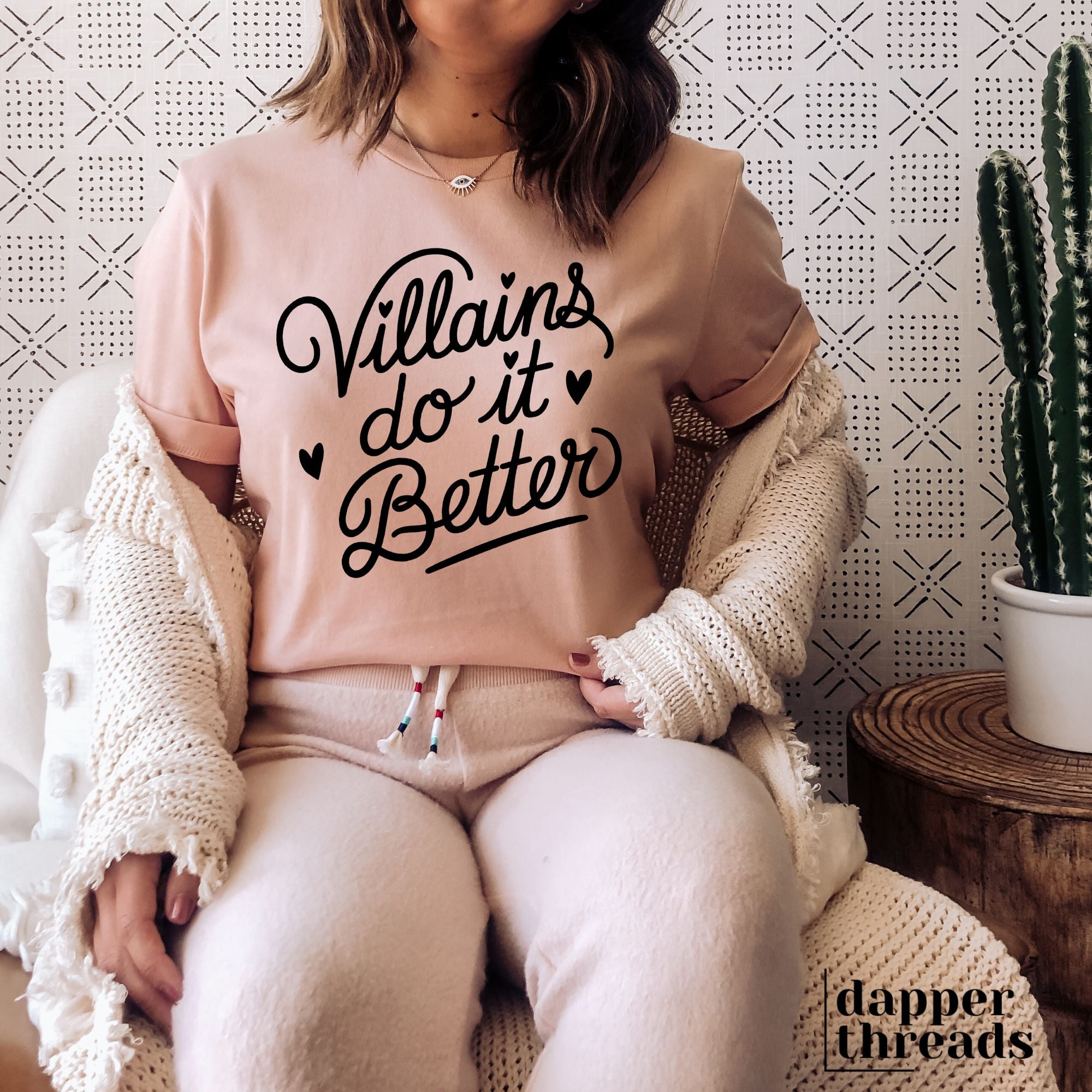 Villains Do It Better Script Tee – Dapper Threads